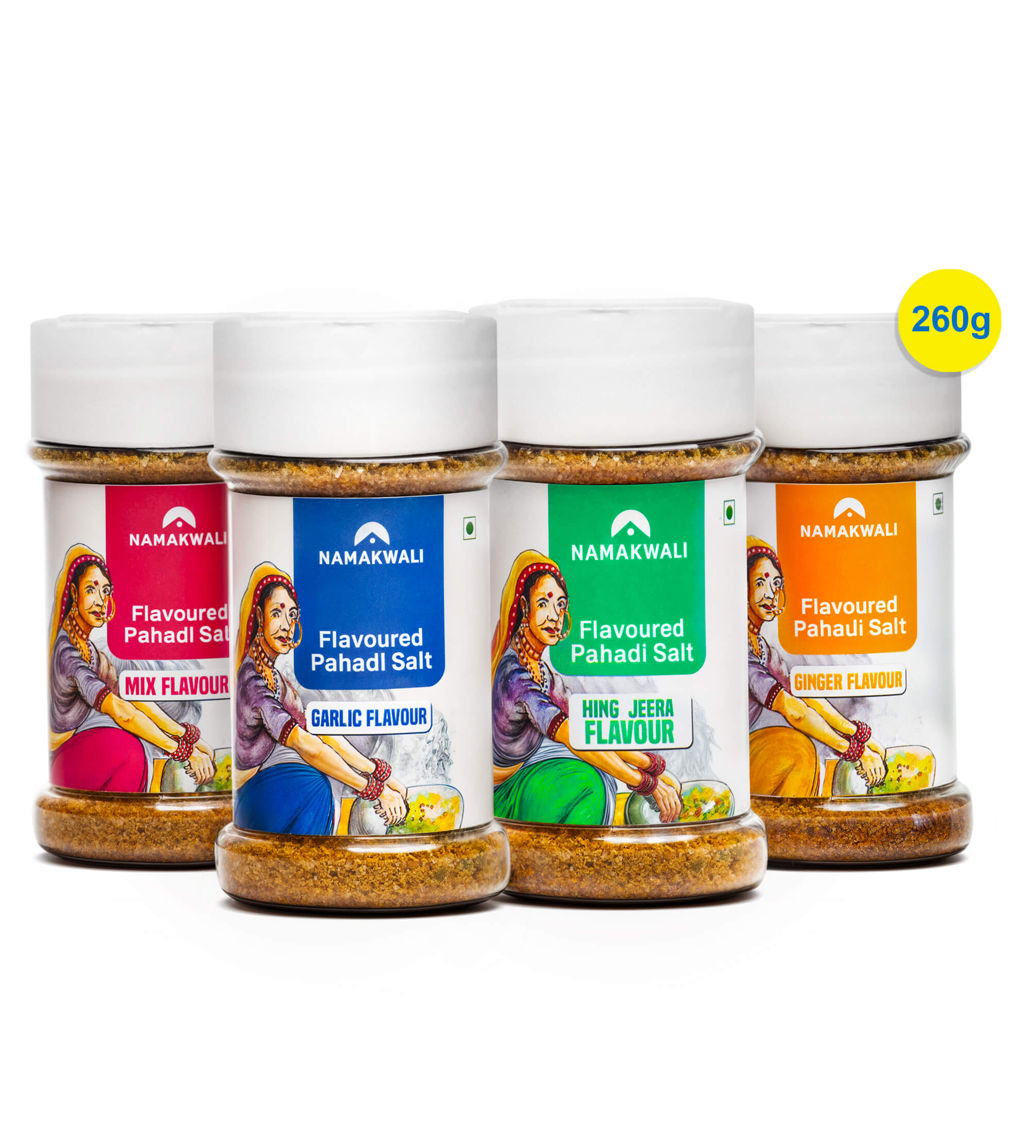 Buy Flavoured Salt (4 Flavour Combo), 260g | Namakwali